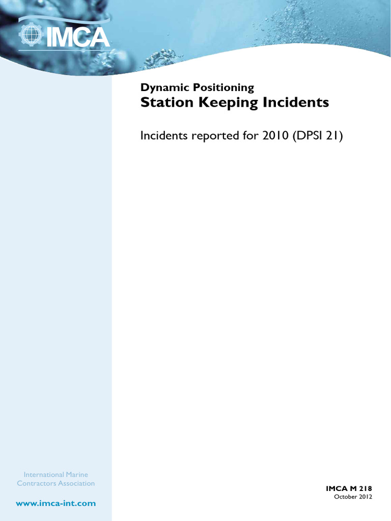 2010 Dynamic Positioning Incident Report | PDF