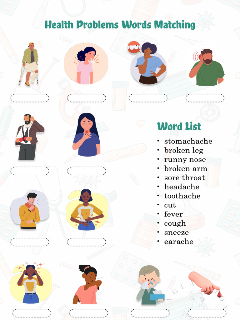 Health Problems Worksheets | PDF | Diseases And Disorders