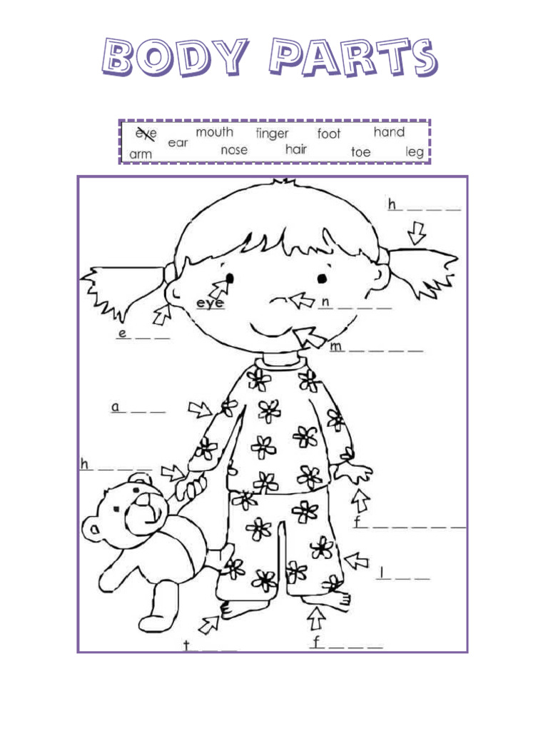 Body Parts Fun Activities Games 14152 1 Pdf