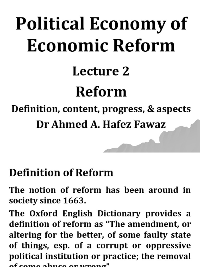 Lecture 2 Reform | PDF | Chinese Economic Reform | Policy