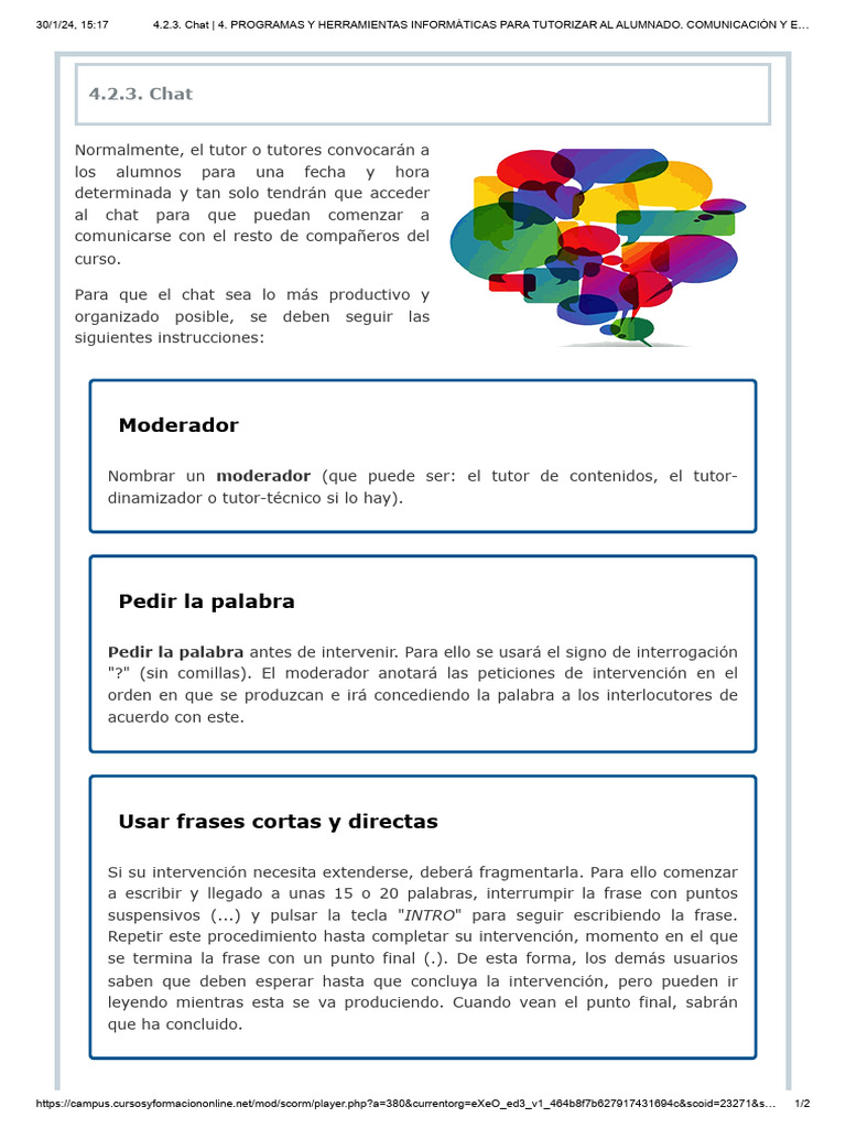 Chat | PDF | Chat en linea | ciberespacio
