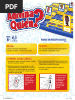 Instrucciones para Adivina Quién Imprimible | PDF