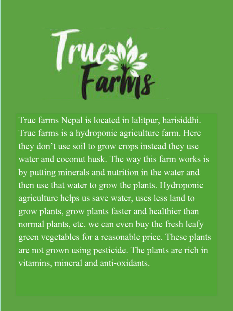 True Farms | PDF