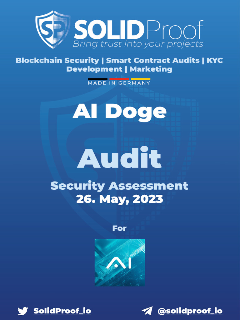 SmartContract_Audit_Solidproof_AIDoge-077f0dc0 | PDF | Vulnerability (Computing) | Risk