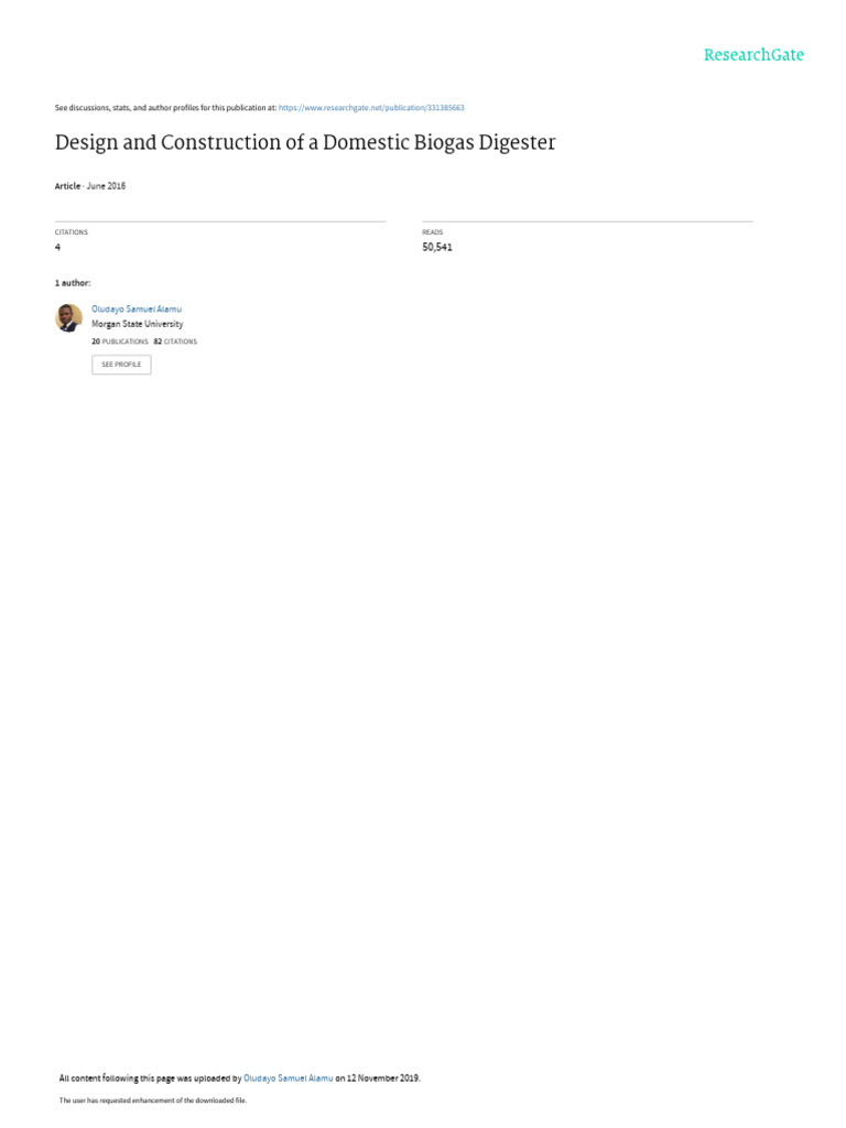 02 Jet 002 Kola Design | PDF | Biogas | Anaerobic Digestion