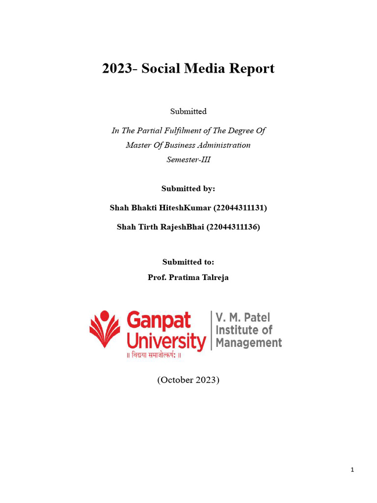 Final SM Project | PDF | Search Engine Optimization | Digital Marketing