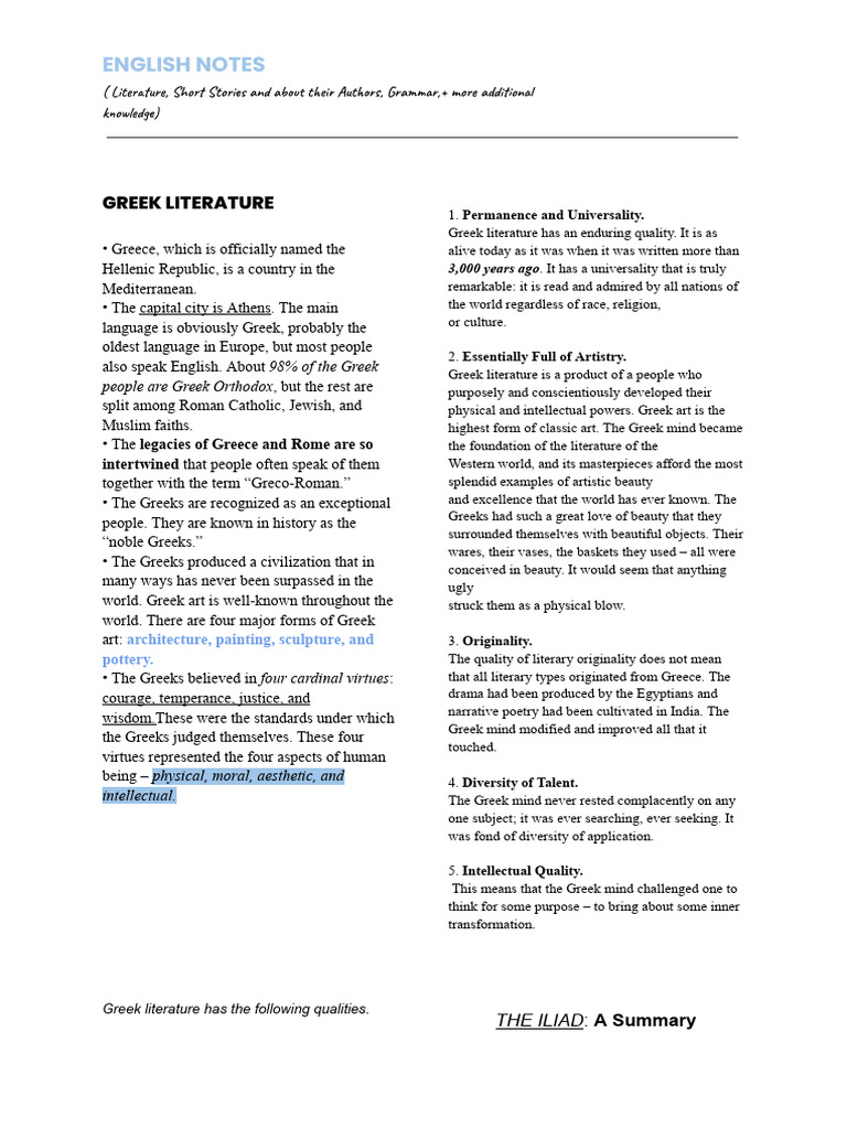 English Notes - 230711 - 153825 | PDF