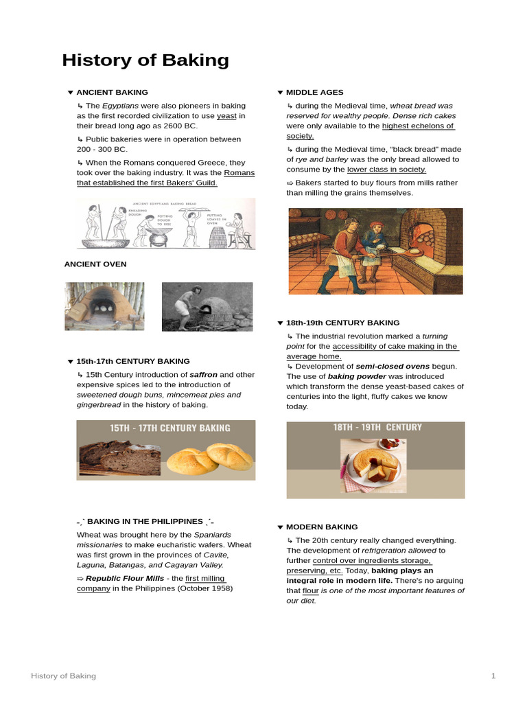 Evolution of Baking Through History | PDF | Breads | Baking
