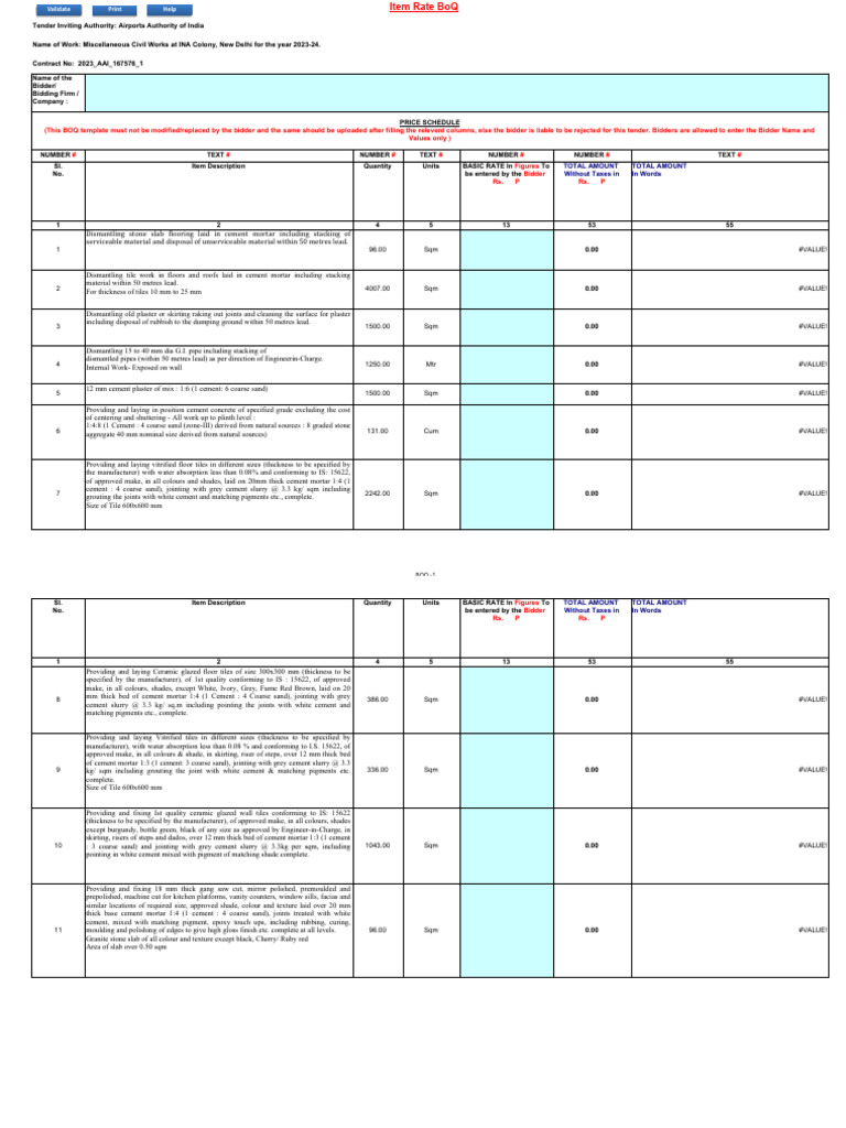 Boq - 183601 2 | PDF | Paint | Screw