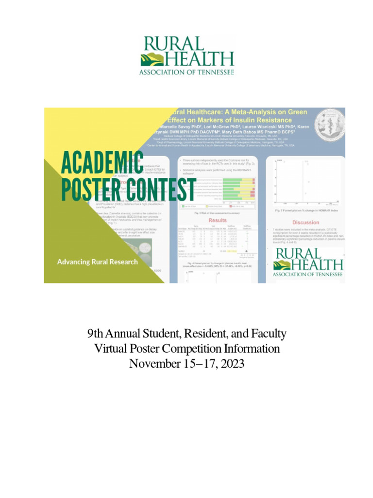 Updated 2023 Poster Competition Instructions With Score Card | PDF ...