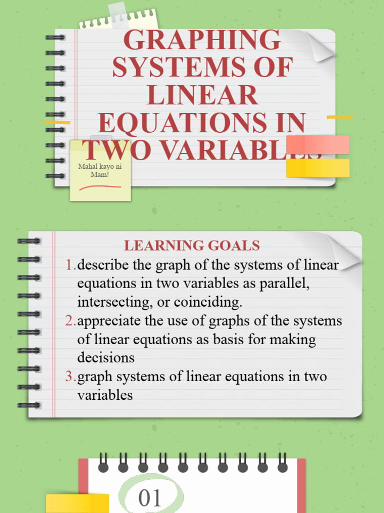 Graphing Systems of Linear Equations in Two Variables | PDF