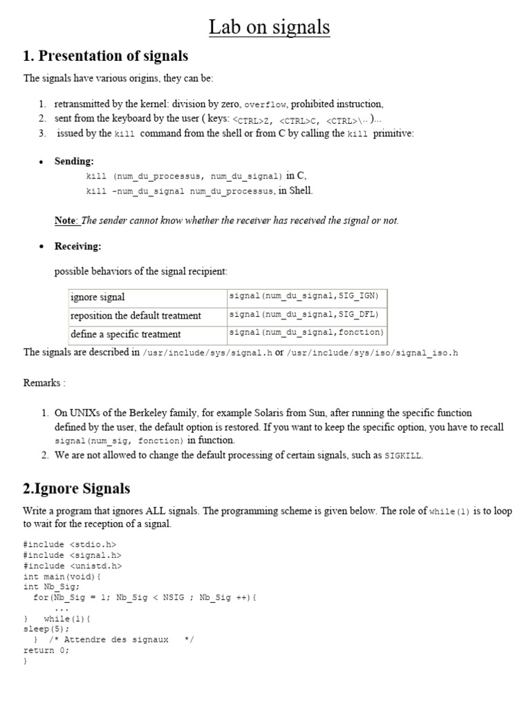 Signals Lab | Download Free PDF | Computing | Computer Programming
