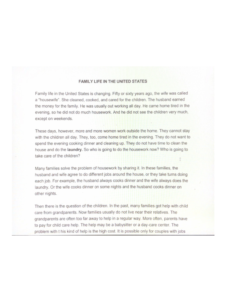 Family Life in The United States | PDF