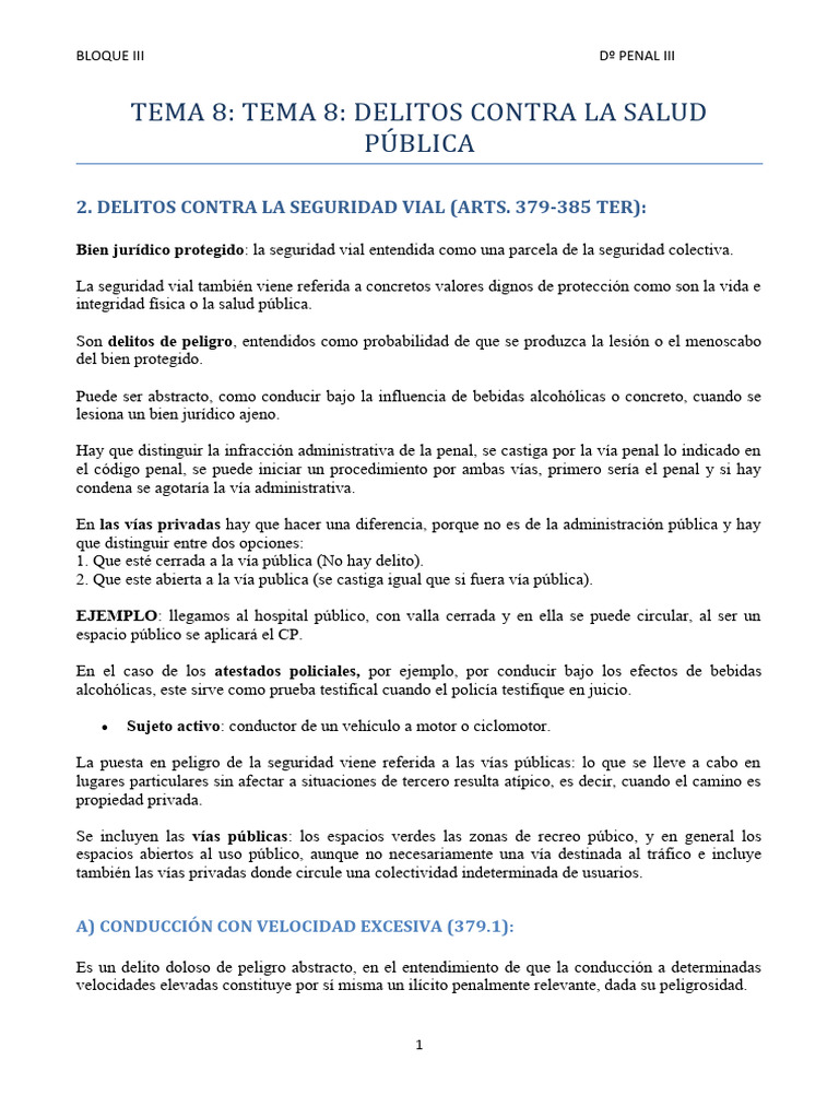 TEMA 8. Parte 2 | PDF | Intención (Derecho Penal) | Castigos