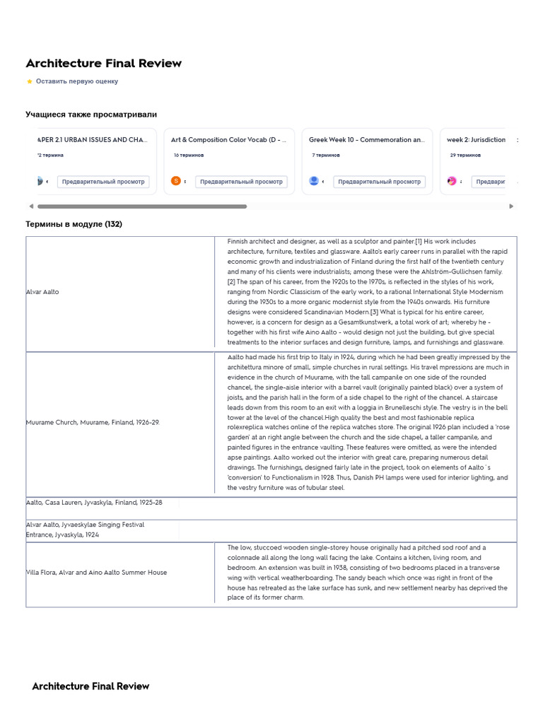 Карточки Architecture Final Review - Quizlet | PDF | The Blitz