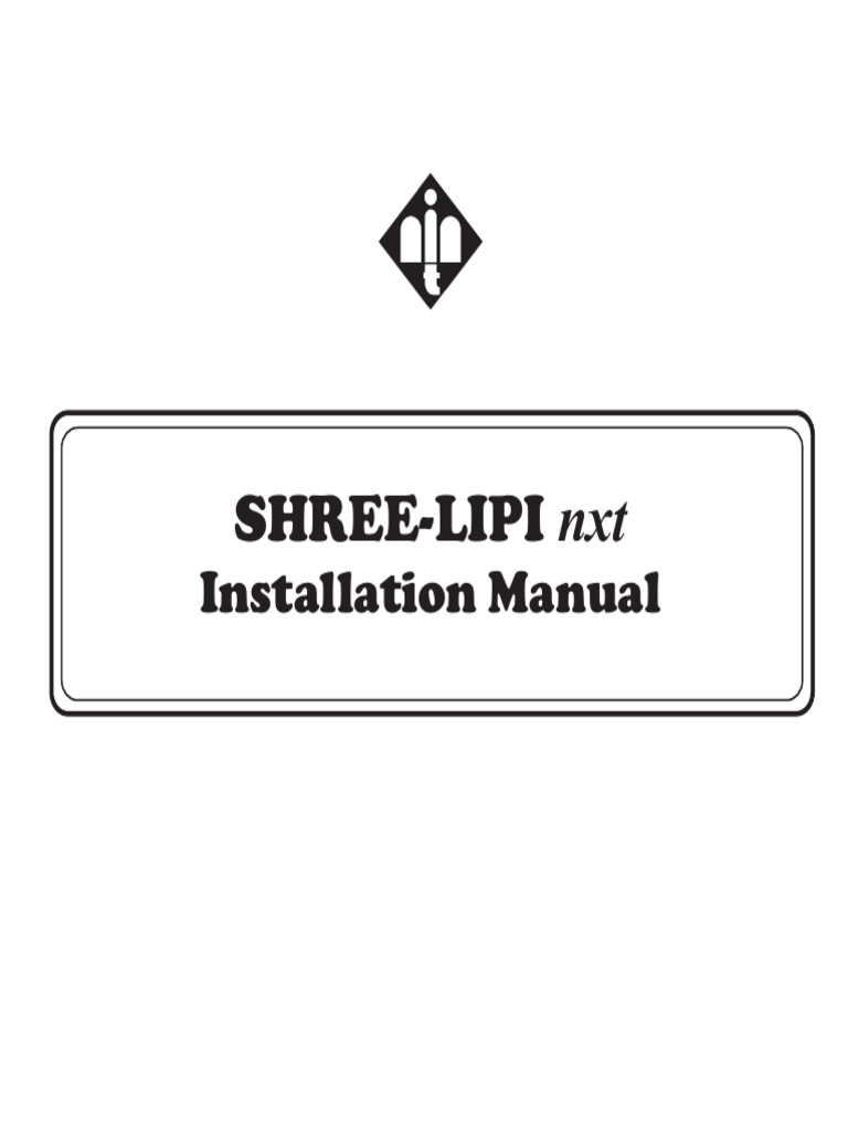 Shree-Lipi NXT Installation Manual - V15 | PDF | Microsoft Windows ...