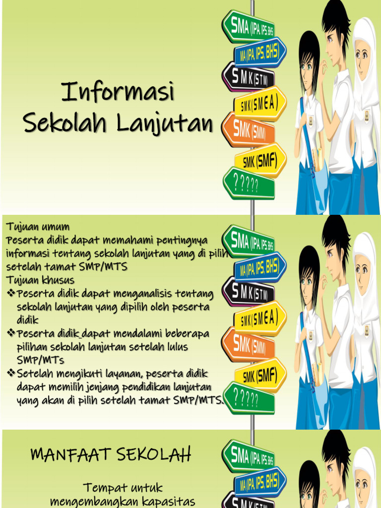 Informasi Sekolah Lanjutan | PDF