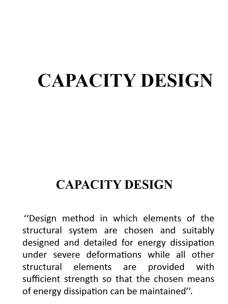 Capacity Design | Download Free PDF | Ductility | Strength Of Materials