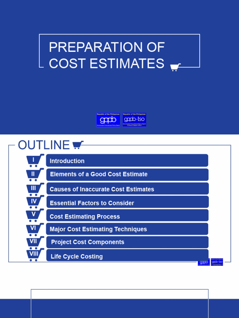 B14 - Preparation of Cost Estimates | PDF | Taxes | Statistics
