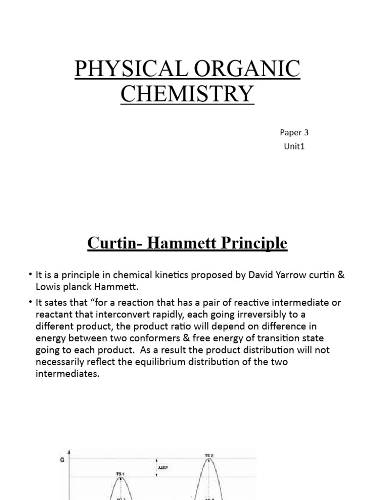 Physical Organic Chemistry Remaining Part | PDF | Law