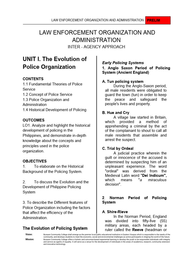 LEA Module 1 | PDF | Police | Goal