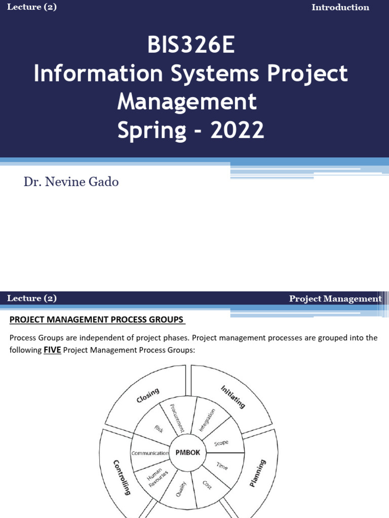 Chapter 2 Lecture 3 and 4 | Download Free PDF | Project Management | Leadership