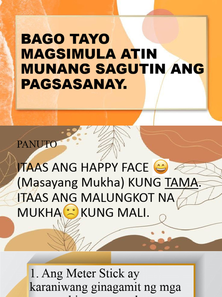 Kagamitan Sa Pagsusukat | PDF