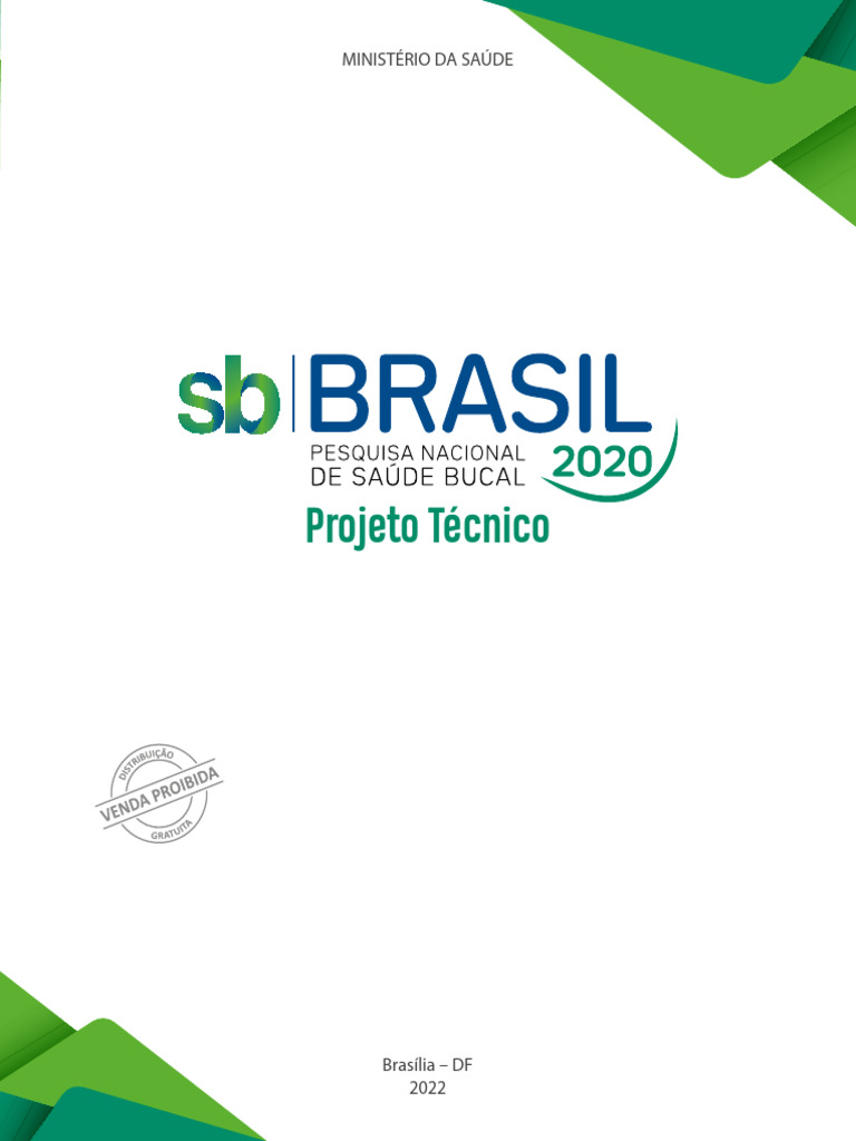 Pesquisa Nacional de Saúde Bucal 2020 | PDF | Epidemiologia | Dente humano