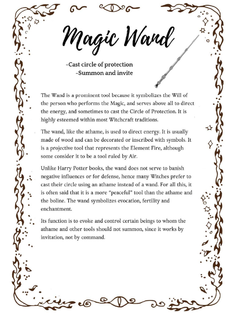 Wand Book of Shadows Spells8 | PDF