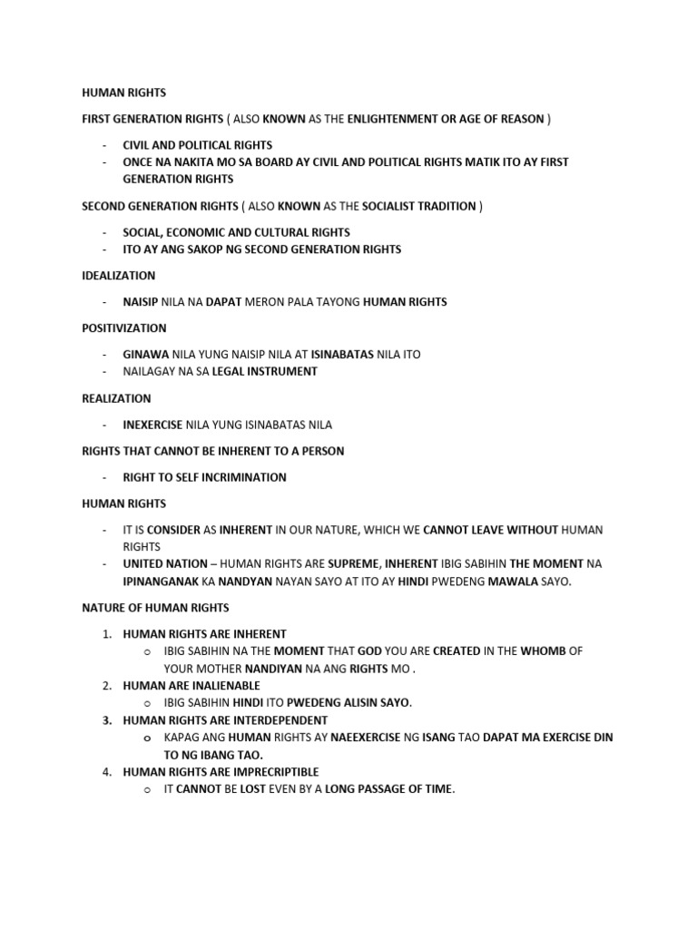 Overview of Human Rights Generations | PDF | Politics | Social Science