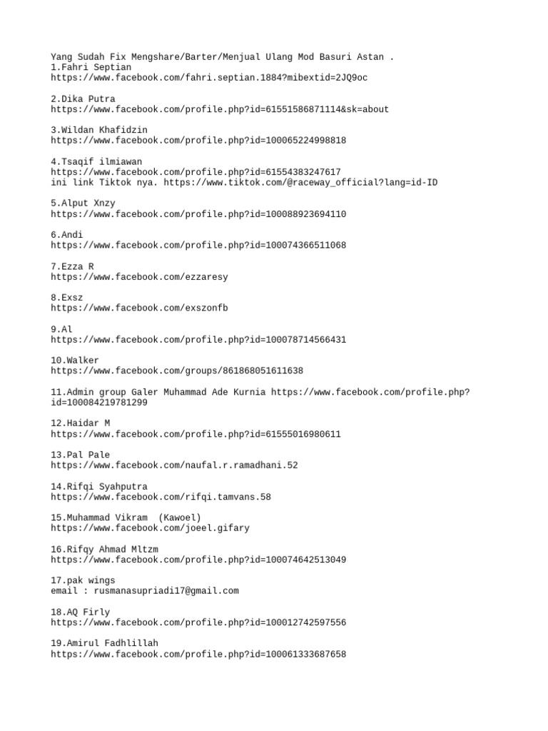 Daftar Blacklist | PDF