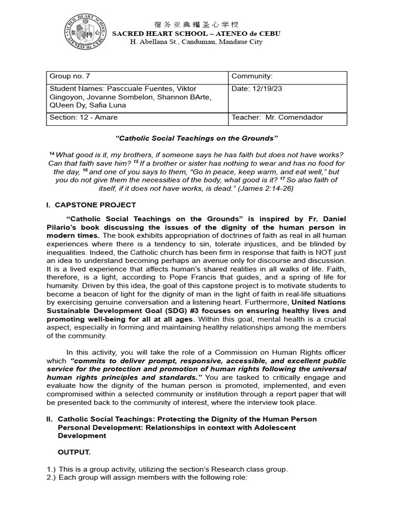 CST-PDEV Capstone - 112023 - Revised v2 1 (1) | PDF