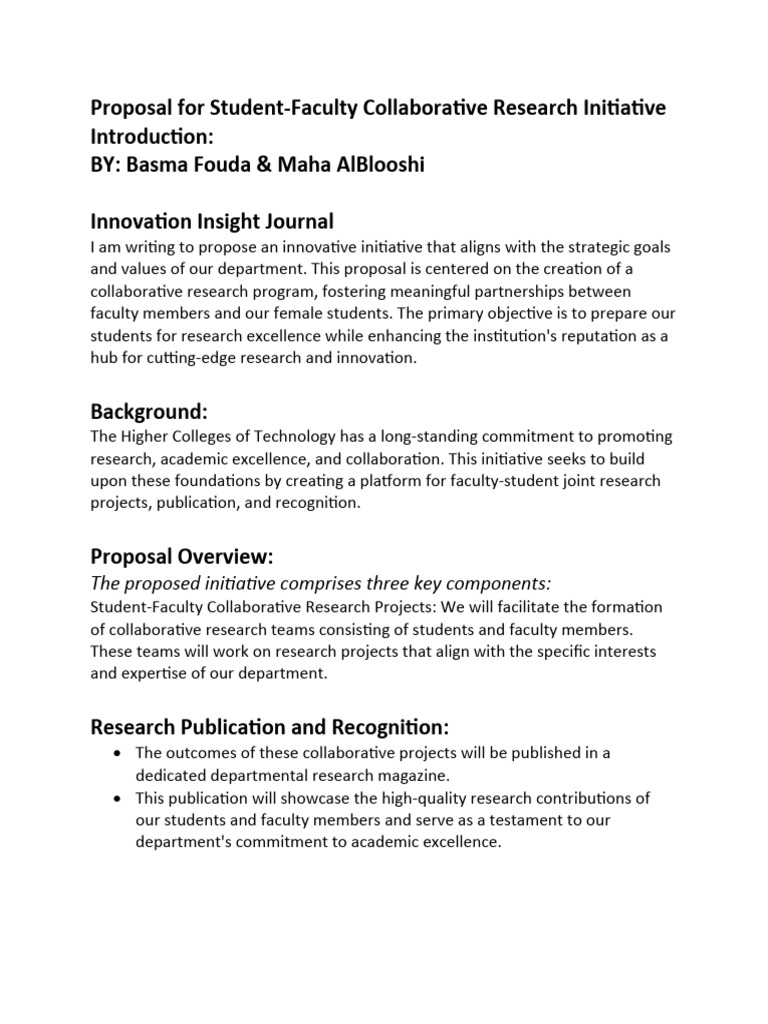 Proposal For Research Journal | PDF | Business