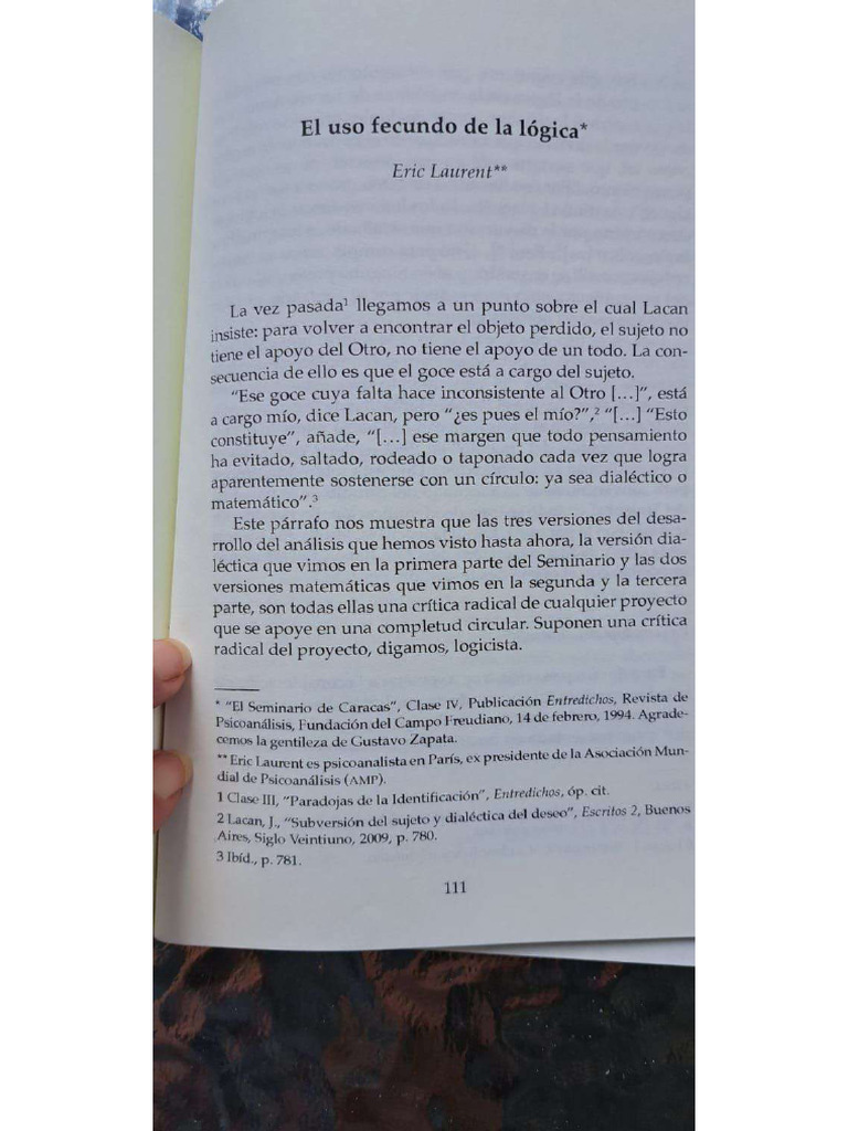 El Uso Fecundo de La Lógica | PDF