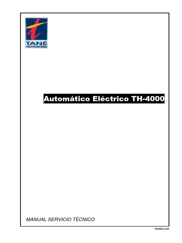 TH-4000 (v2.25) Esp | PDF | Relé | Ingenieria Eléctrica
