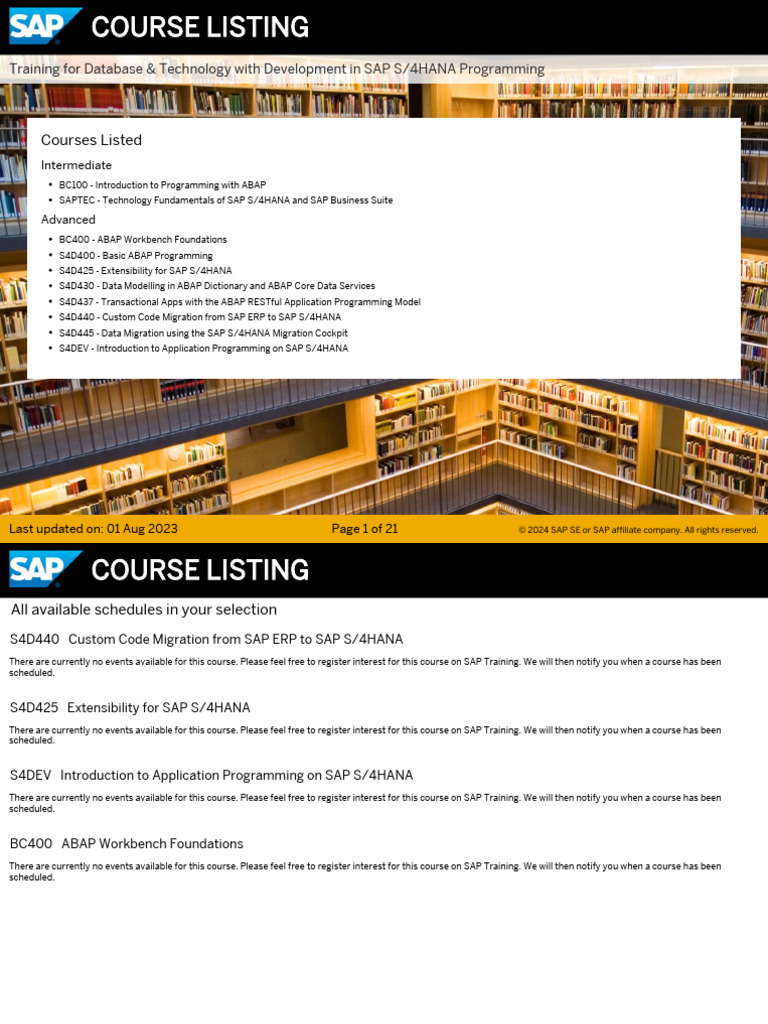 ABAP | PDF | Databases | Computer Programming ABAP | PDF | Databases | Computer Programming