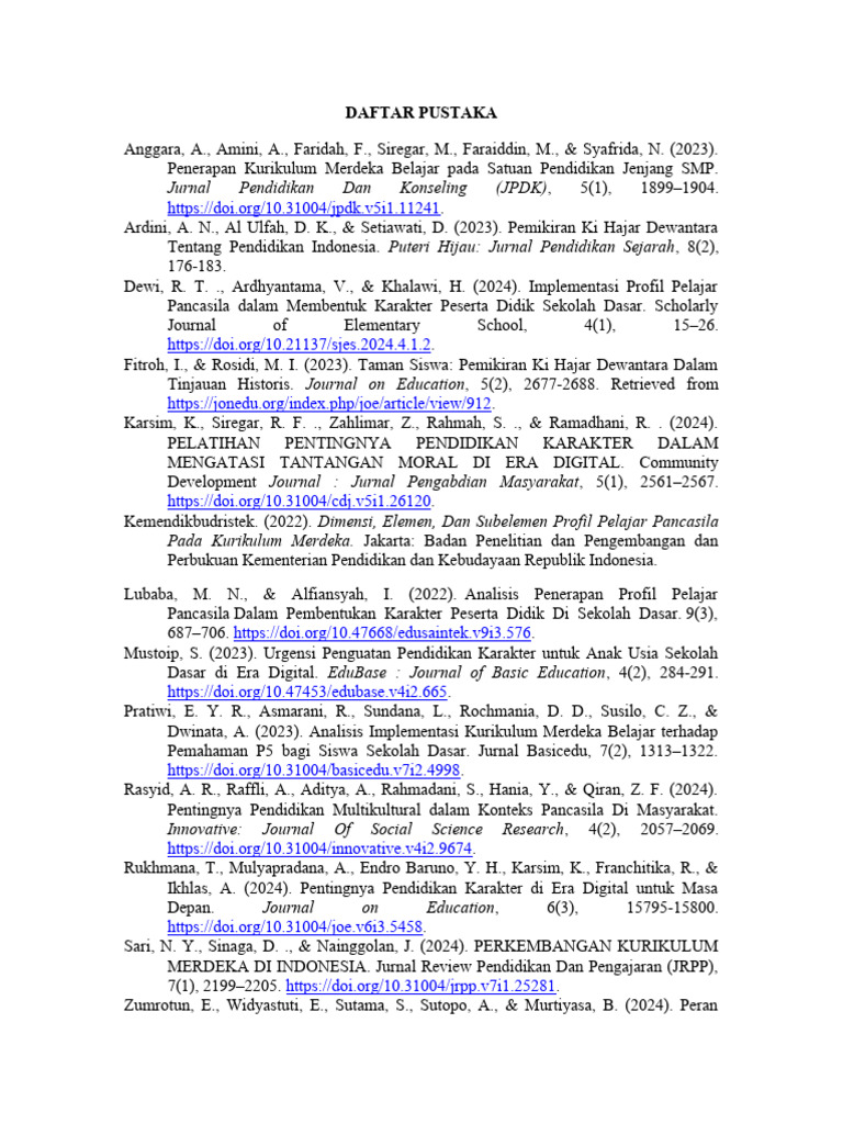 2 Daftar Pustaka Vivi P5 | PDF