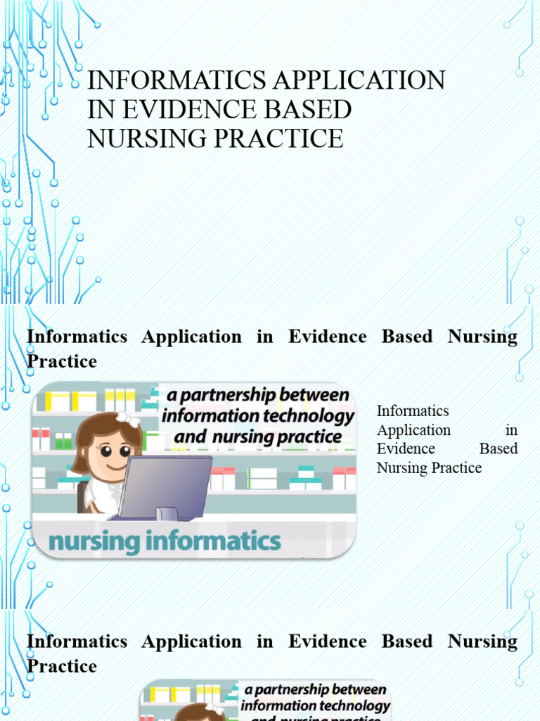 Informatics Application in Evidence Based Nursing Practice 1 | PDF ... Informatics Application in Evidence Based Nursing Practice 1 | PDF ...