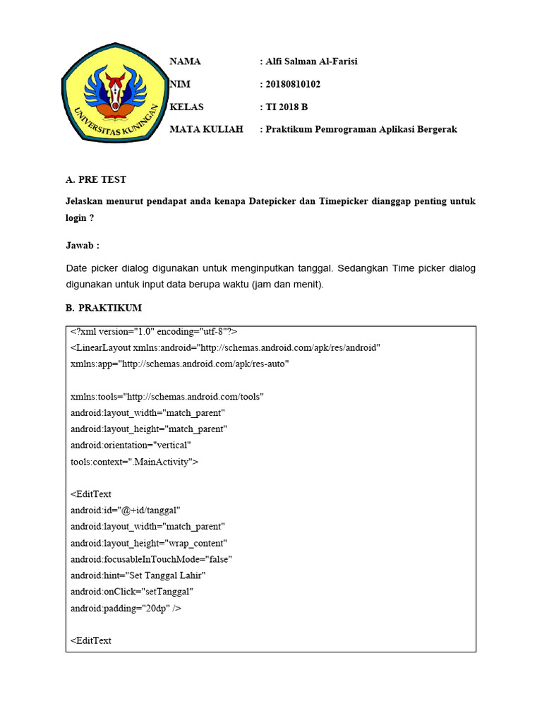 TUGAS MOD 5 - Prak PAB - ALFI SALMAN A - TI 2018 B | PDF | Software Engineering | Cloud Clients