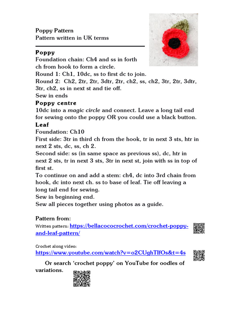 Poppy Pattern | PDF