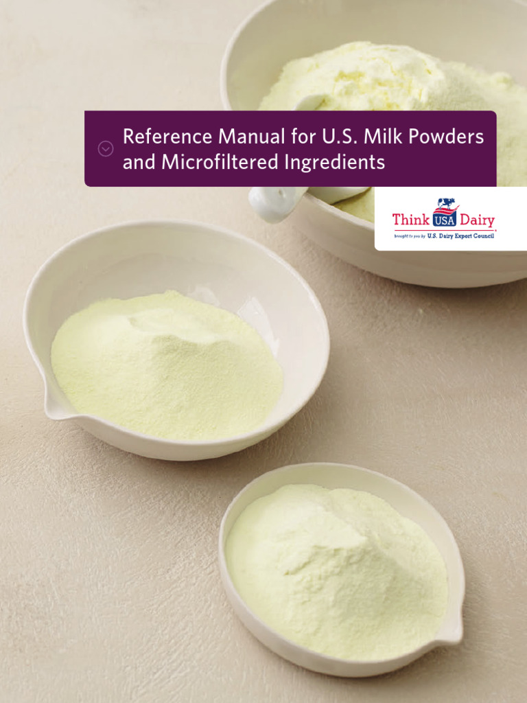 US Milk Powders and Microfiltered Ingredients | PDF
