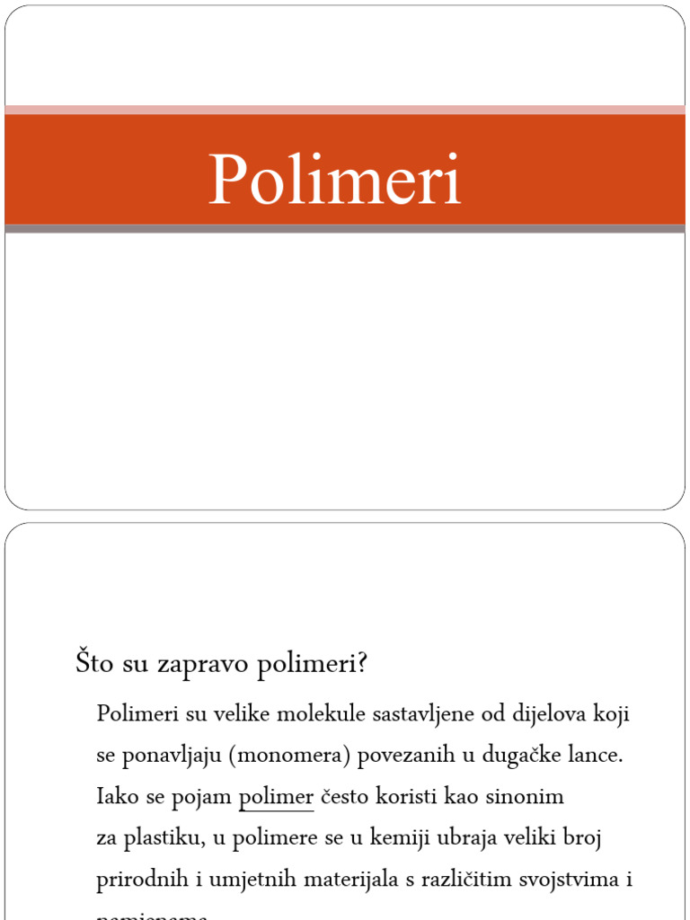 Polimeri, Mia Jurinjak, 8.b (6) | PDF