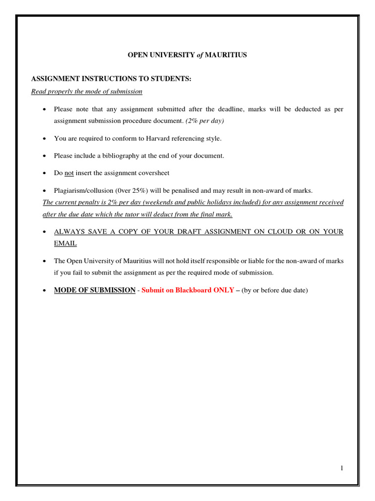 Assignment - Operations and Logistics Management I - Submission 06 Apr ...