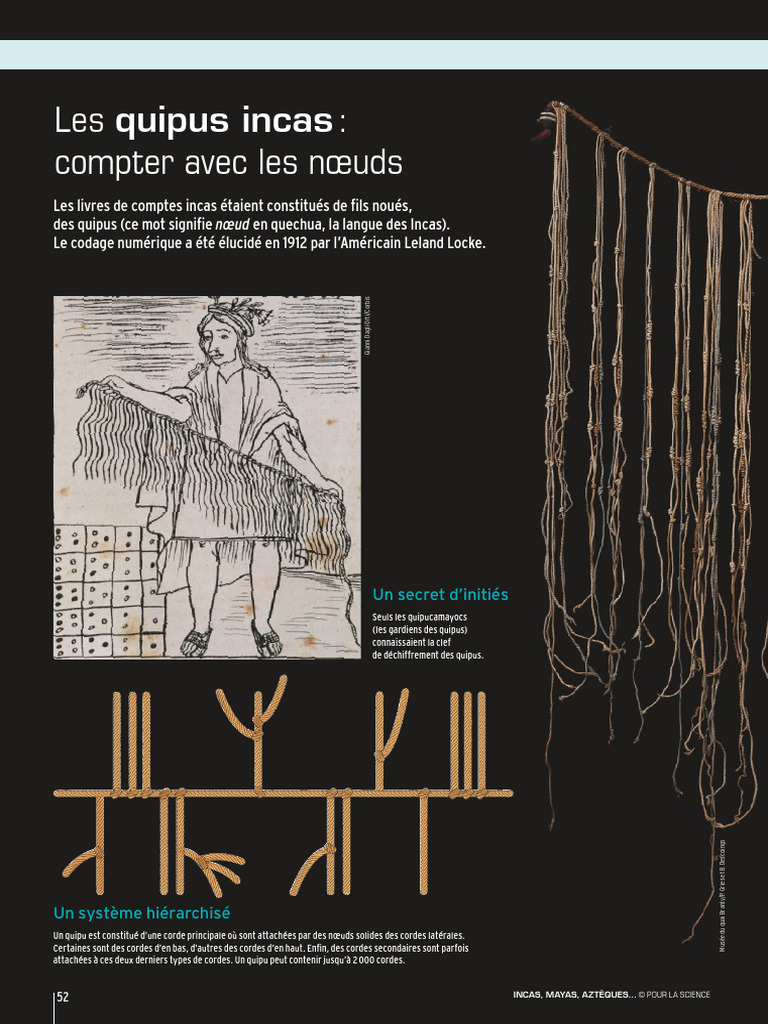 Comprendre les quipus incas | PDF | Notation (mathématiques) | Nœud