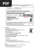 GCSE (9-1) Mathematics Mock Set 6 Paper 1H Mark Scheme | PDF | Mathematics