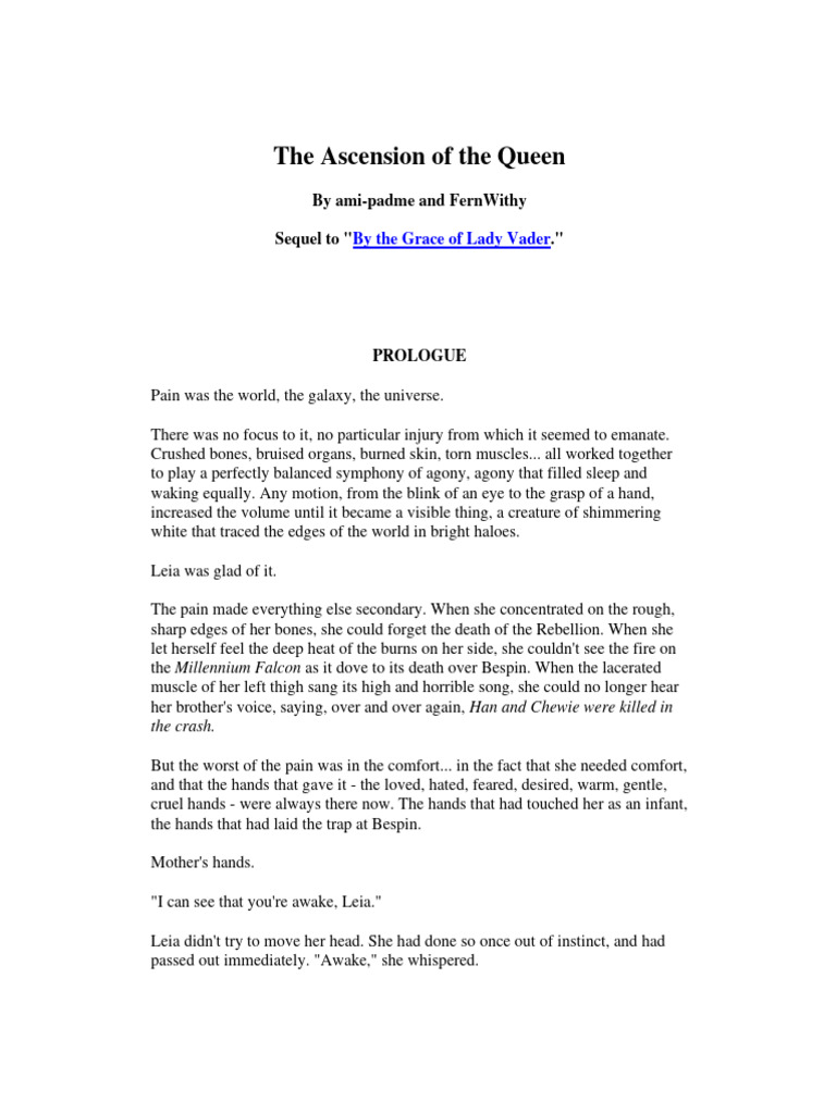 Star Wars The Ascension of the Queen | PDF