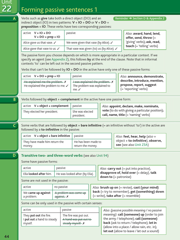 Forming Passive Sentences Advanced | PDF | Verb | Sentence (Linguistics)