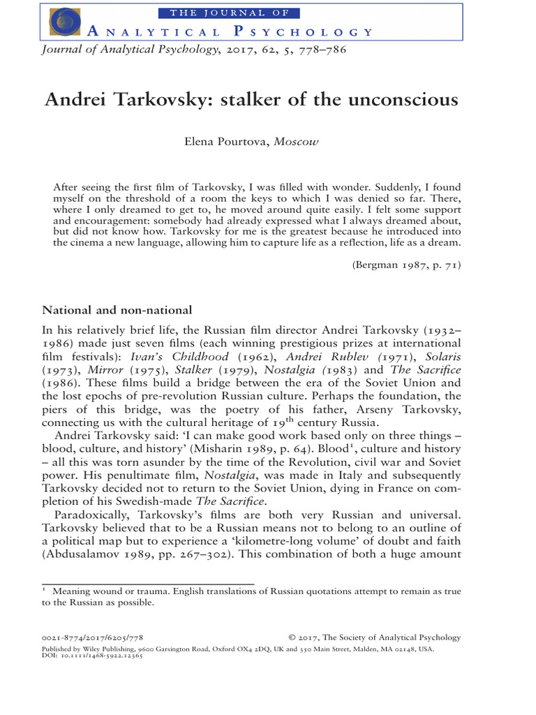 Stalker of The Unconscious by Pourtova | PDF | Id | Unconscious Mind
