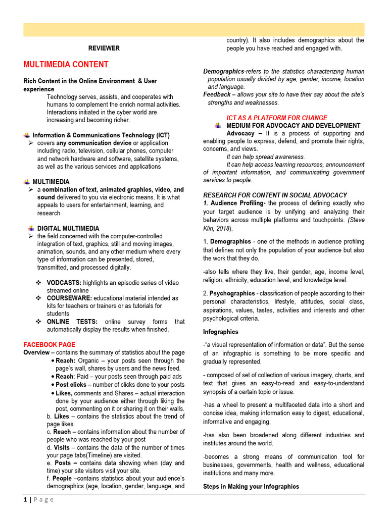 Reviewer Q2 Etech | Download Free PDF | Infographics | Multimedia