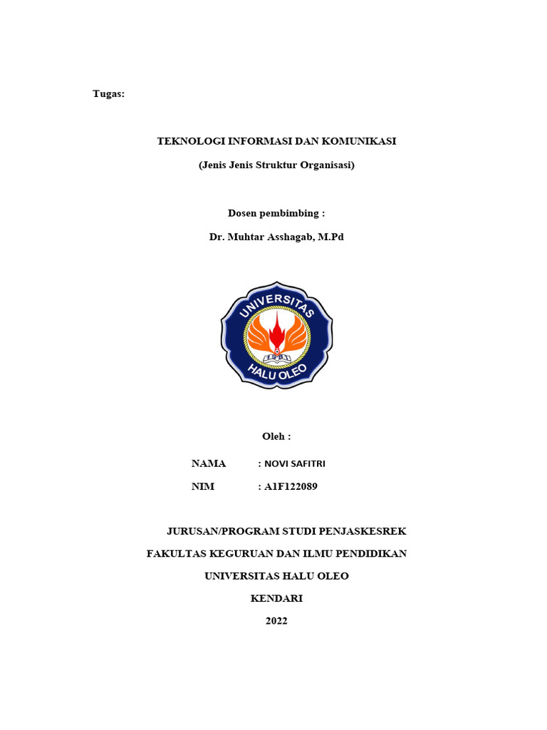 Tugas Struktur Organisasi Nofi | PDF | Bisnis